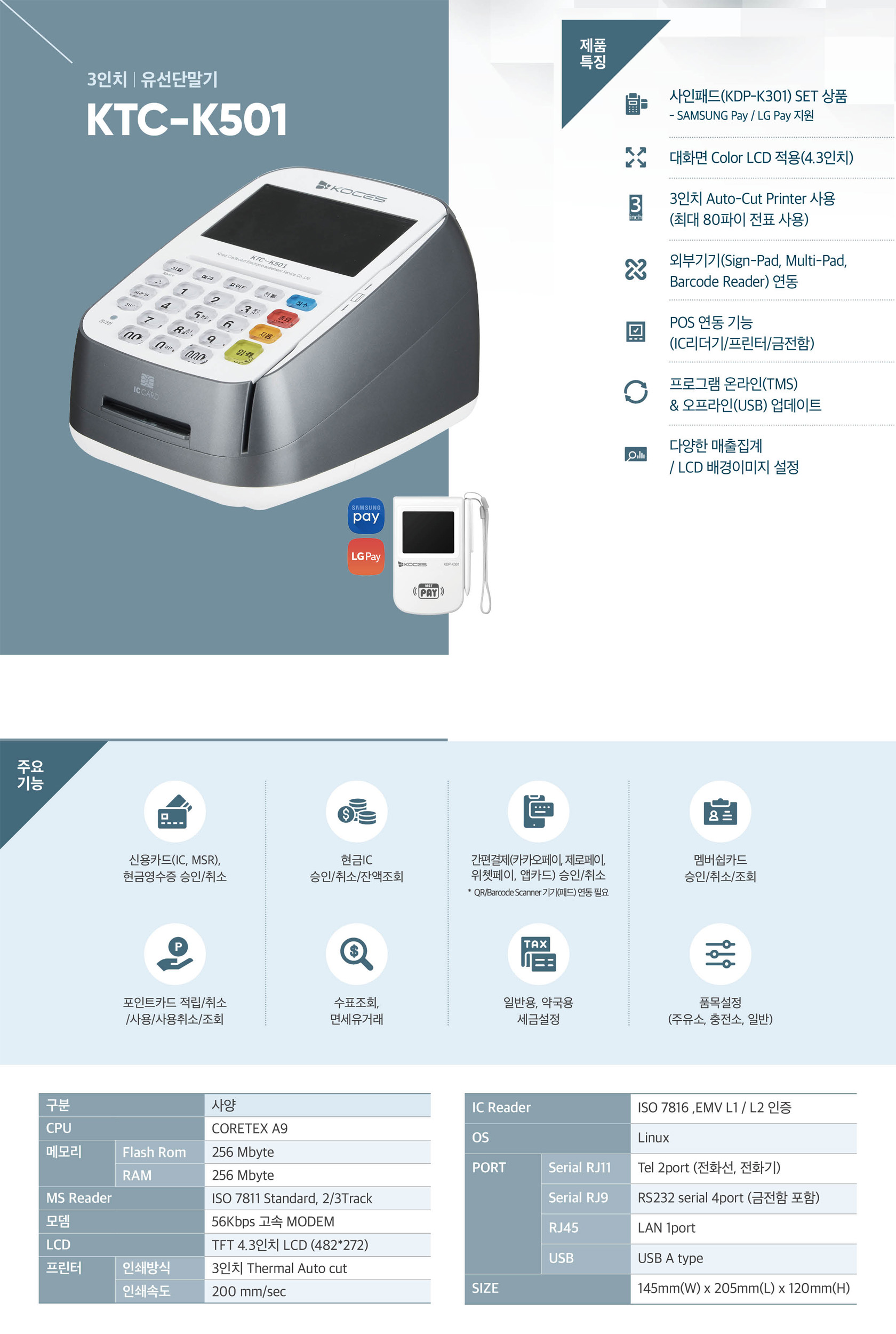 무선 KTC-K501 – ags페이카드시스템
